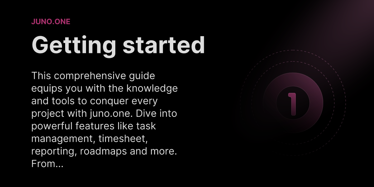 Getting started | Juno.one