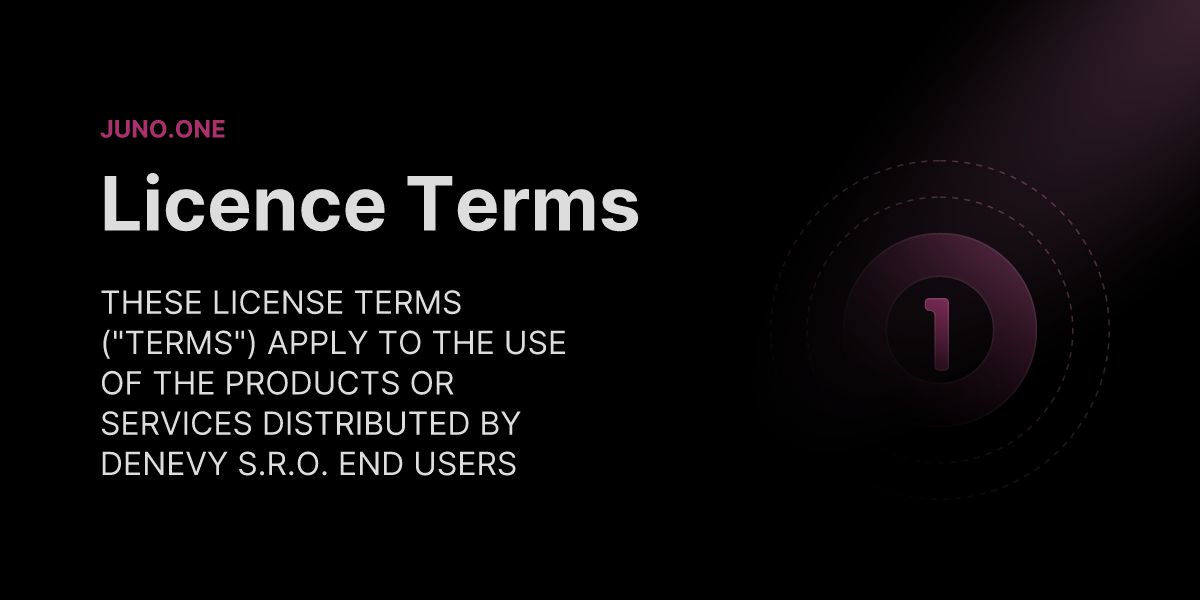 Licence Terms | Juno.one