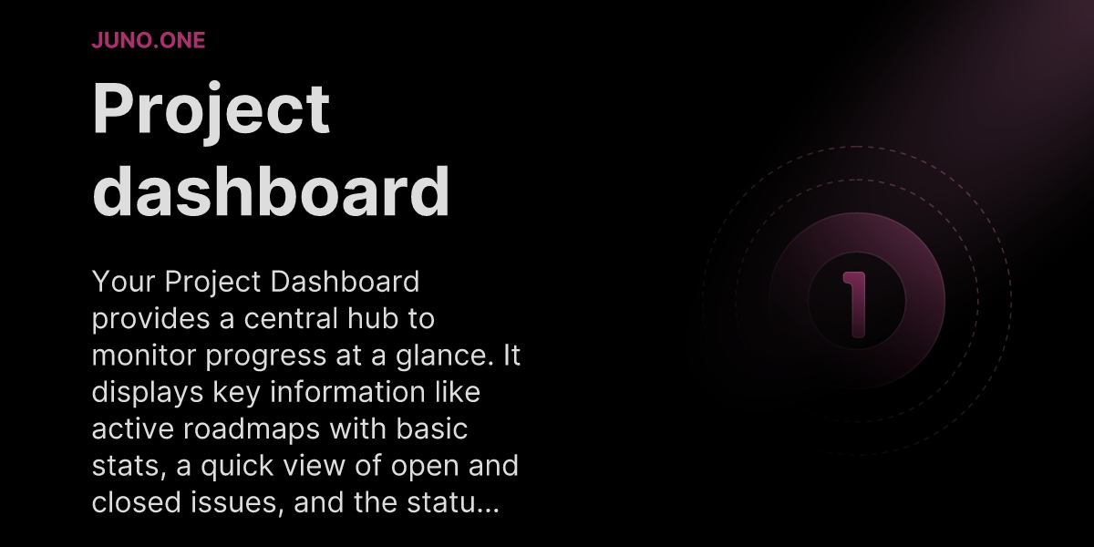 Project dashboard | Juno.one