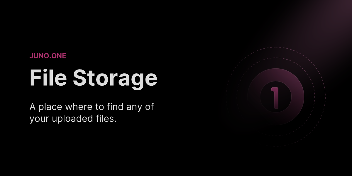 File Storage | Juno.one